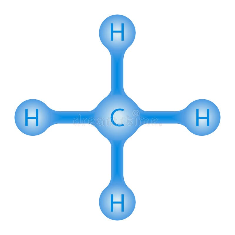 Methane Molecule Icon Vector Stock Illustration - Illustration of shape ...