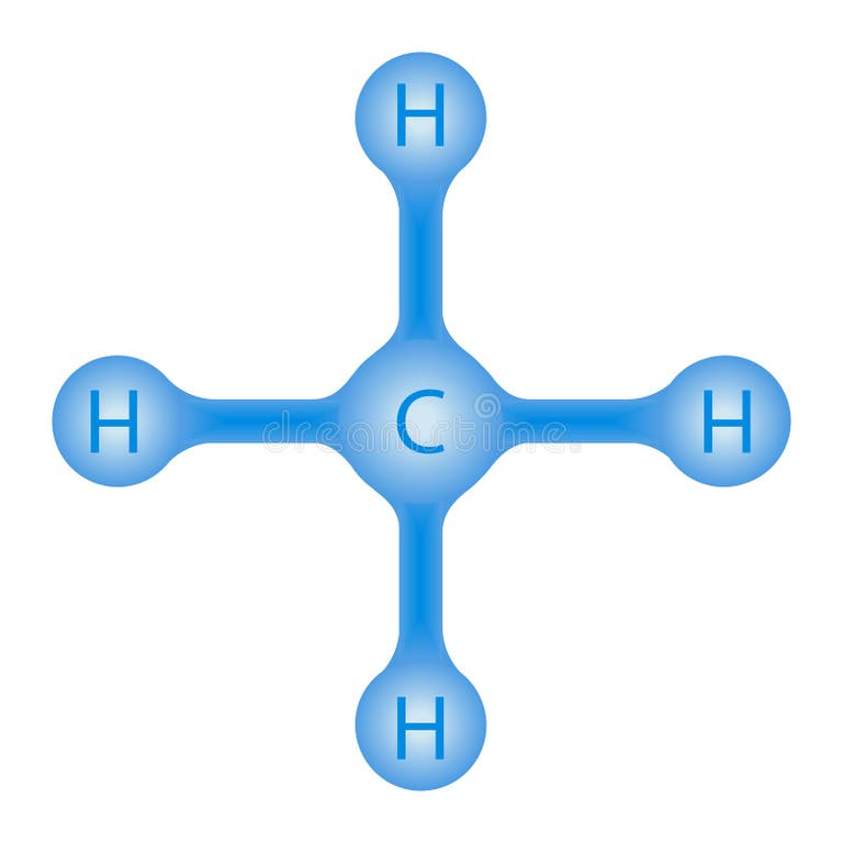 Methane Molecule Icon Vector Stock Illustration - Illustration of shape ...
