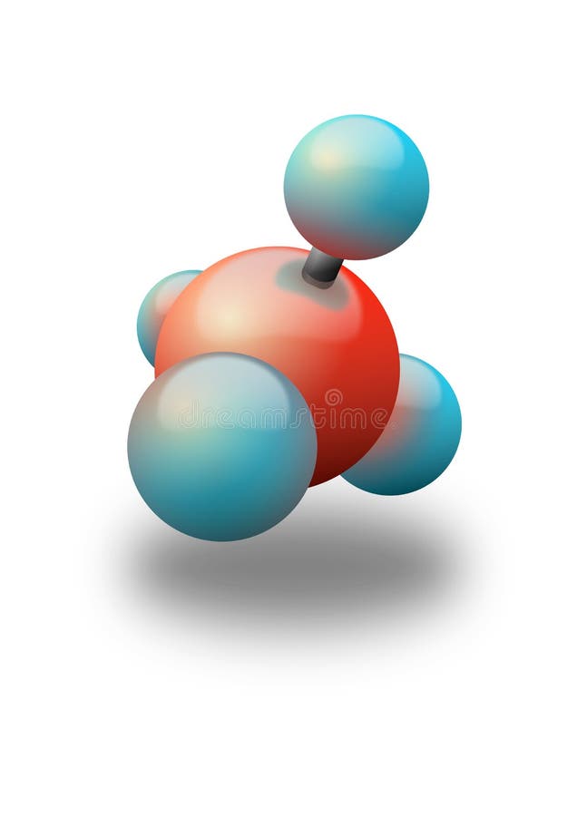Atom is a Little Cute Character, Cute Molecule Flat Icon Stock ...