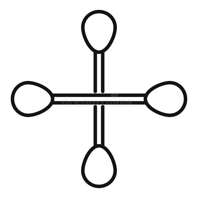 Methane Molecule Structure with Four Hydrogen Atoms Bonding Stock ...