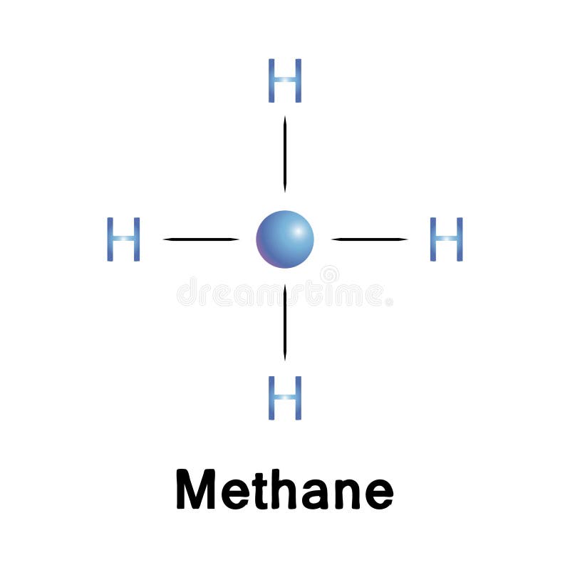 Methane stock vector. Illustration of model, biochemistry - 42026881