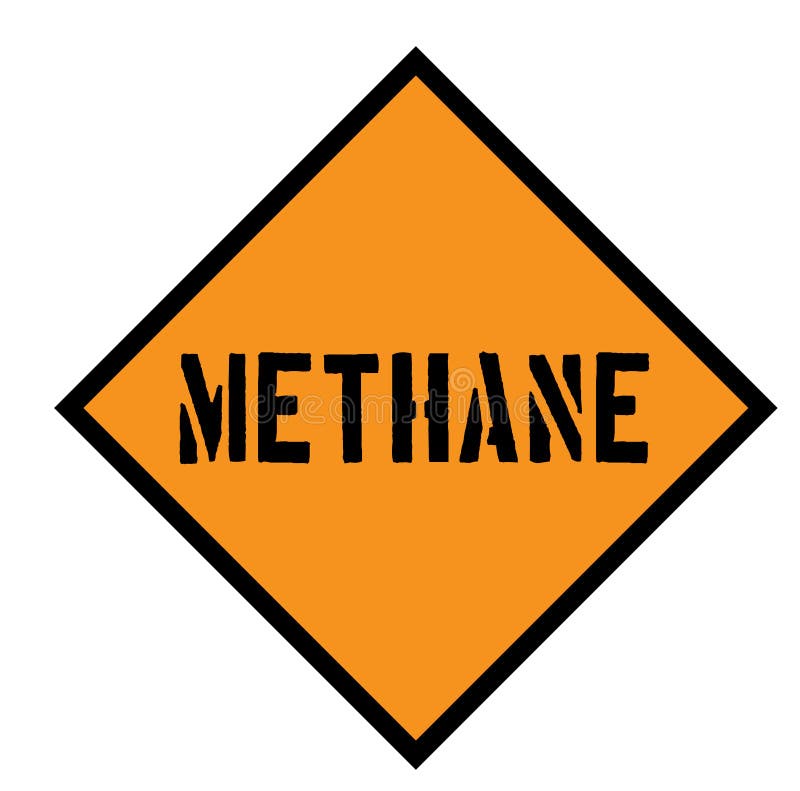 Methane sign on white stock vector. Illustration of combustion - 142172736