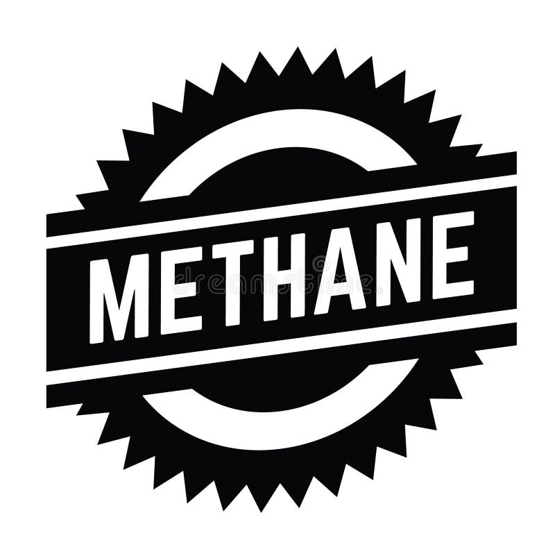 Methane stamp on white stock vector. Illustration of stamp - 124218641