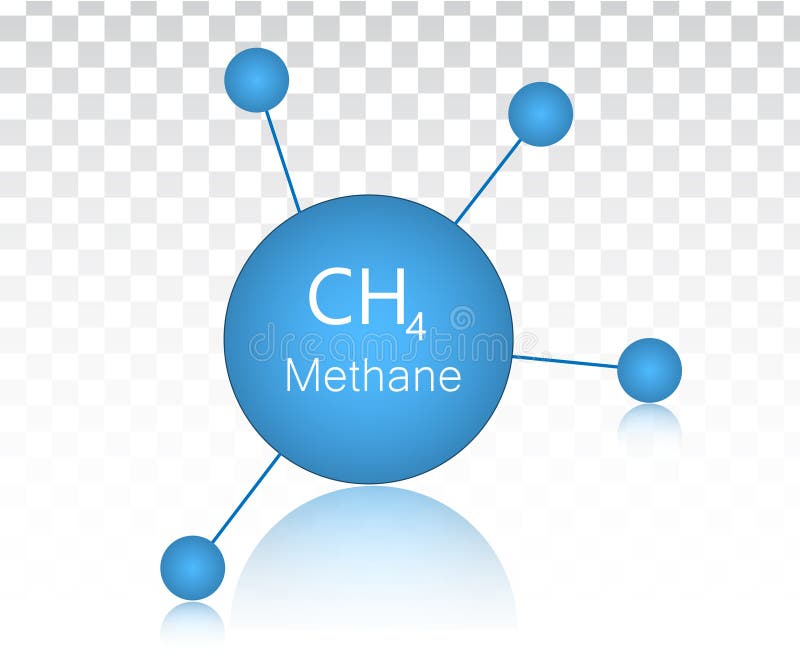 Methane molecule stock illustration. Illustration of illustration ...