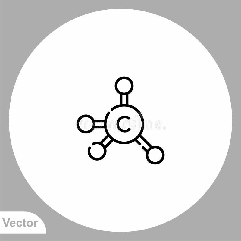 Methane CH4 icon stock illustration. Illustration of molecular - 182152931
