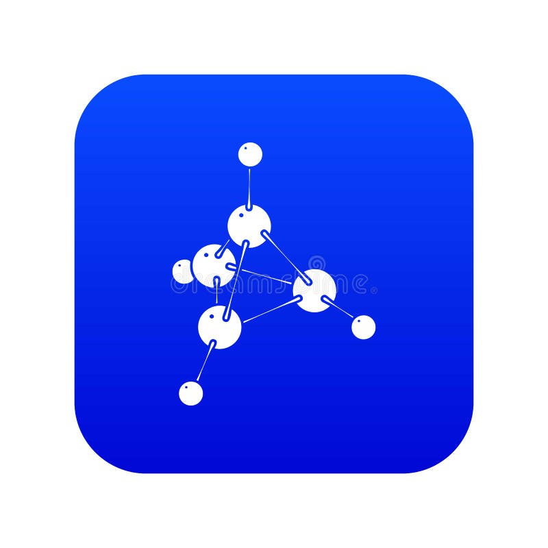 Methanol icon blue vector stock vector. Illustration of chain - 143649256