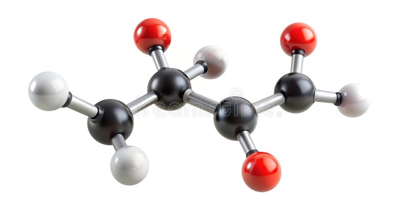 Methanol Molecular Structure Isolated on White Creative AI Stock ...