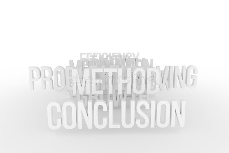 Conclusion, Business Conceptual Colorful 3D Rendered Words. Rendering ...