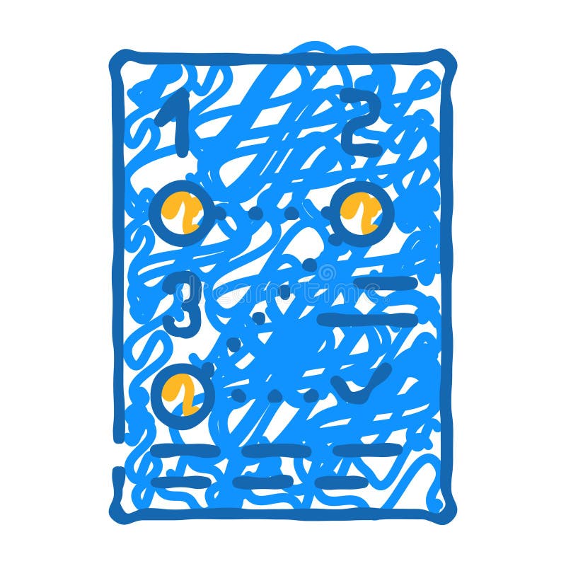 Modeling Data Science Icon Doodle Illustration Stock Vector ...