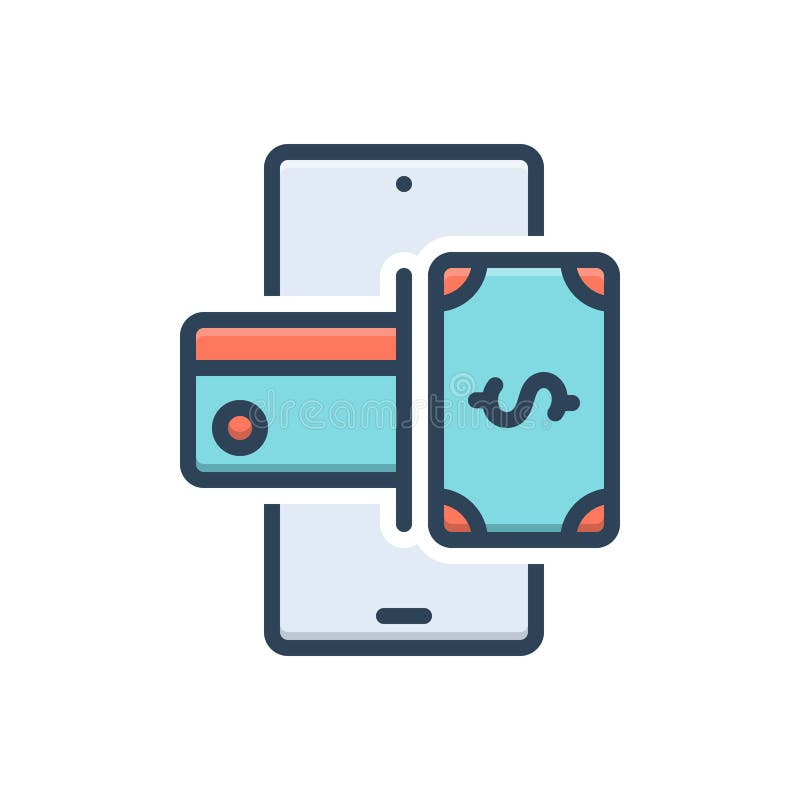 Color Illustration Icon for Method, Payment and Bank Stock Vector ...