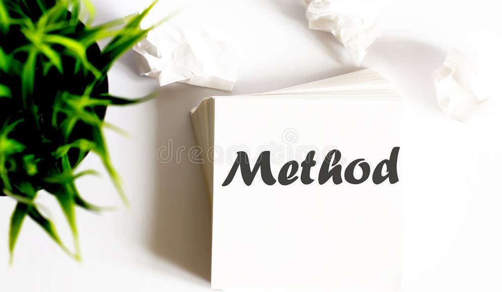 METHOD Text on a White Stickers. Chart or Mechanism Concept Stock Image ...