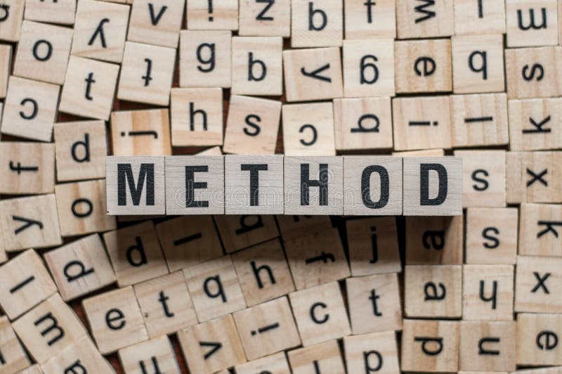 METHOD Word Written on Wooden Cubes Stock Image - Image of method, note ...
