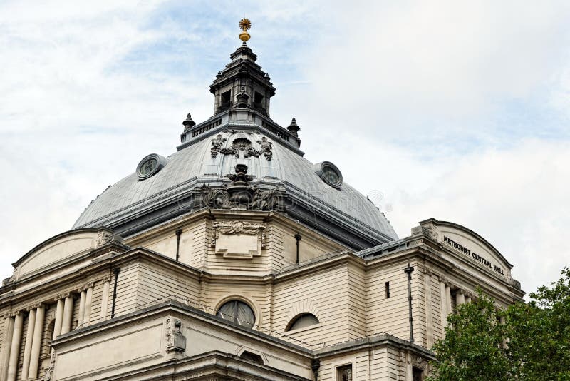 The Methodist Central Hall in the City of Westminster Stock Photo ...