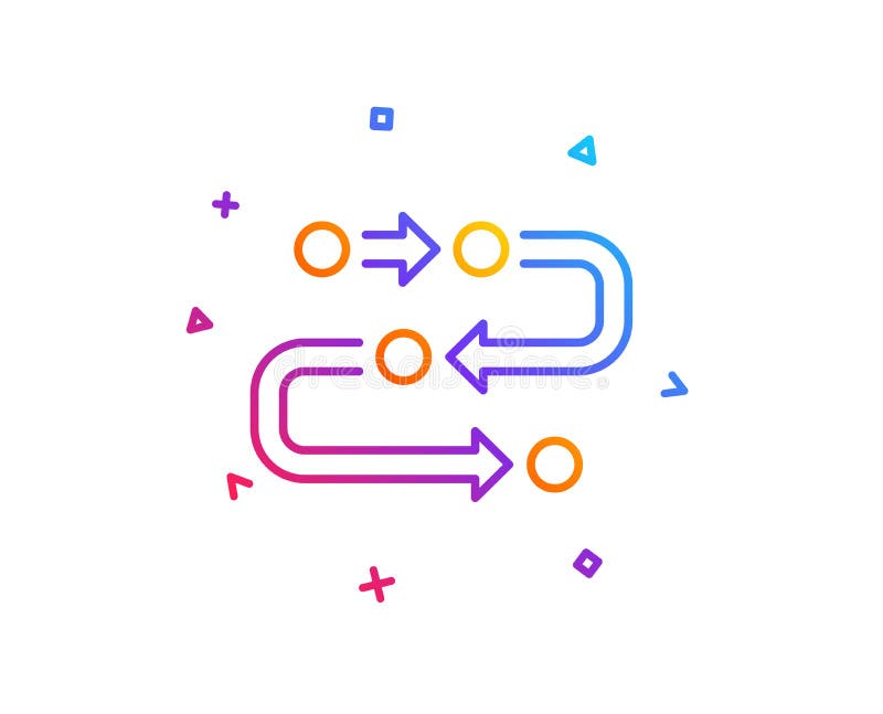 Methodology Line Icon. Development Process Sign. Vector Stock Vector ...