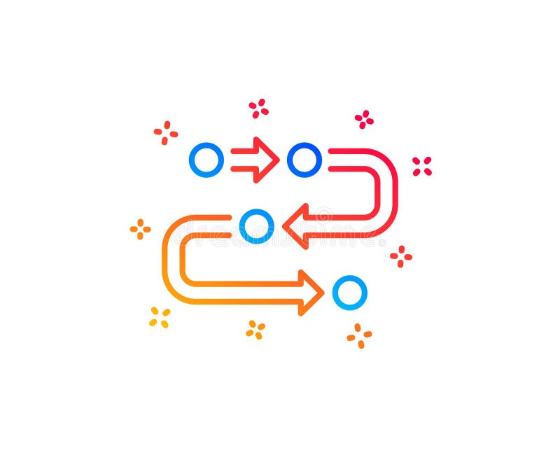 Methodology Line Icon. Development Process Sign. Vector Stock Vector ...