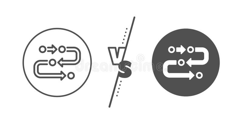 Methodology Line Icon. Development Process Sign. Vector Stock Vector ...