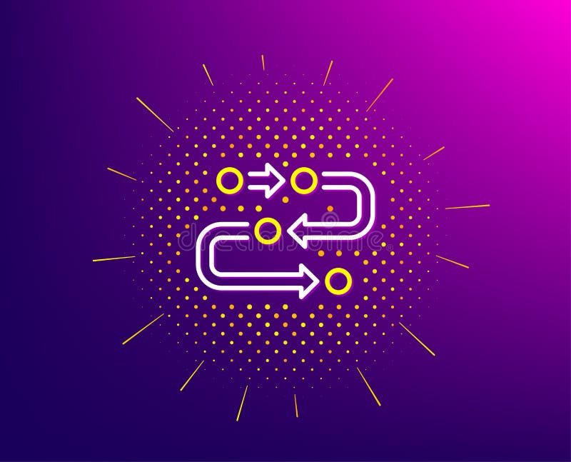 Methodology Line Icon. Development Process Sign. Vector Stock Vector ...