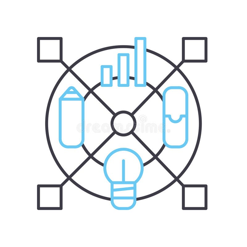 Methodology Line Icon, Outline Symbol, Vector Illustration, Concept ...