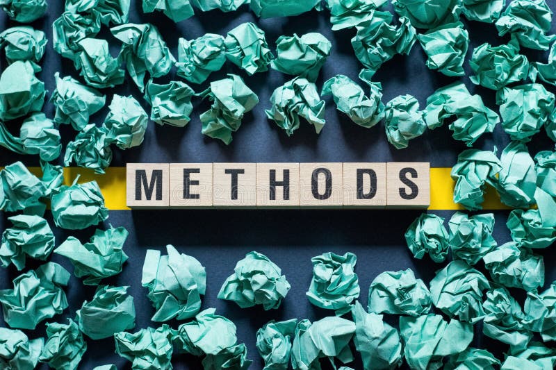 Methods Word Concept on Cubes Stock Photo - Image of creativity ...