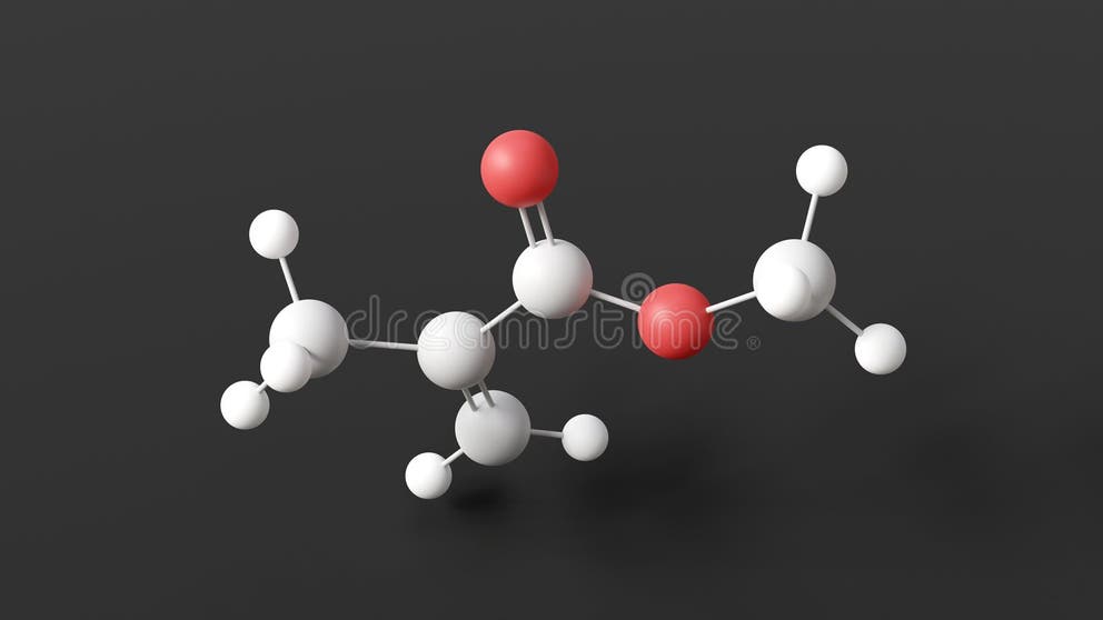 Methyl Methacrylate Molecule, Molecular Structure, Methacrylate Esters ...