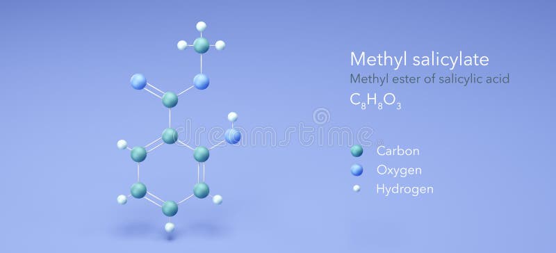 Methyl Salicylate, Molecular Structures, Methyl Ester, 3d Model ...