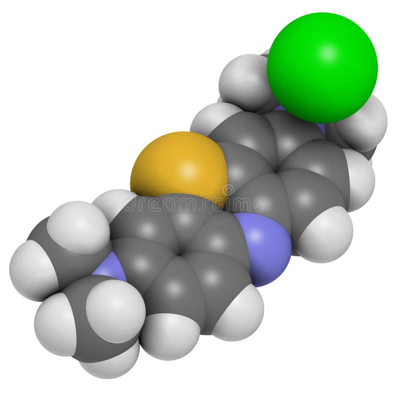 Methylene Blue (methylthionium Chloride) Dye Molecule Stock Vector ...