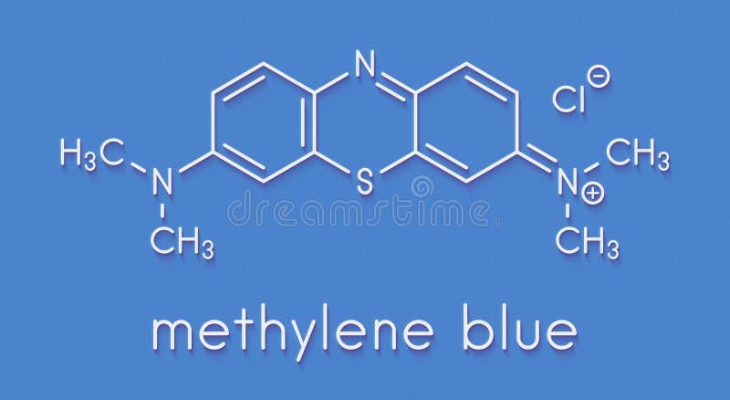 Methylene Blue (methylthionium Chloride) Dye Molecule Stock Vector ...