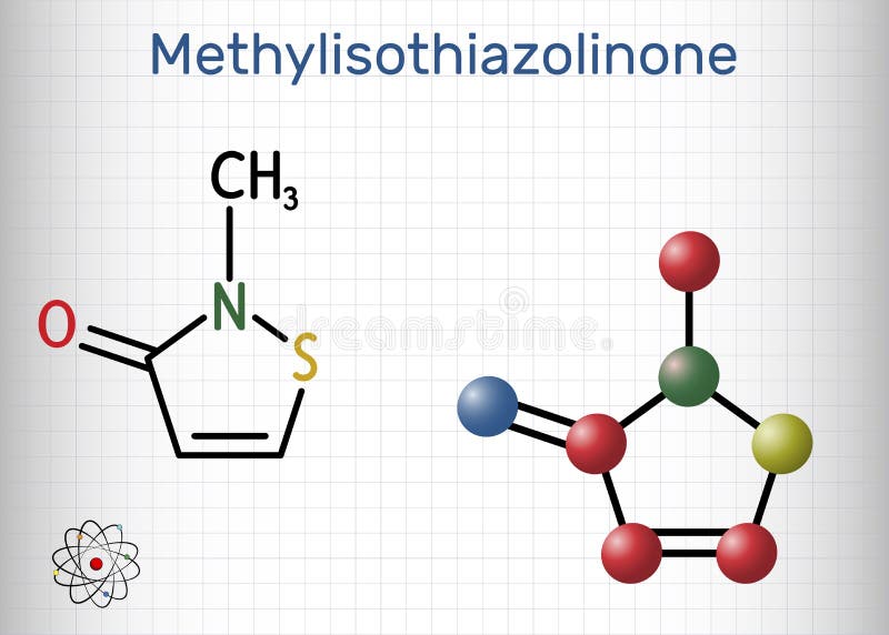 Methylisothiazolinone, MIT, MI Molecule. it is Preservative, Powerful ...