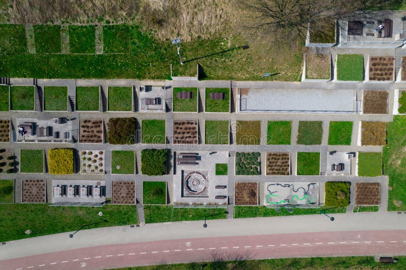 Well-Organized Park with Pathways and Seating Areas – Family Amusement ...