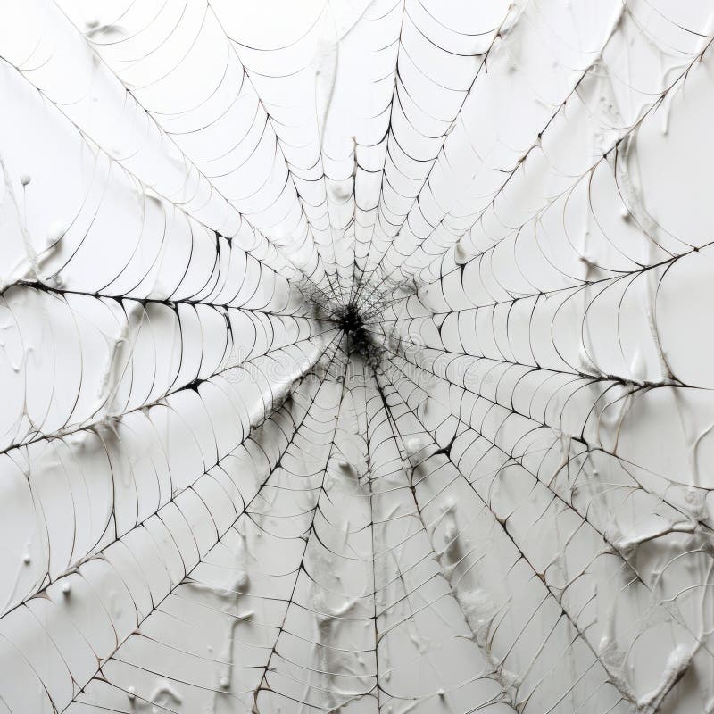 Intricate Black White Spider Web Detailed Close Up Stock Photos - Free ...