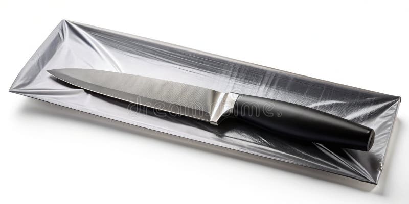 Premium Black Kitchen Knife in Protective Packaging a ProfessionalGrade ...