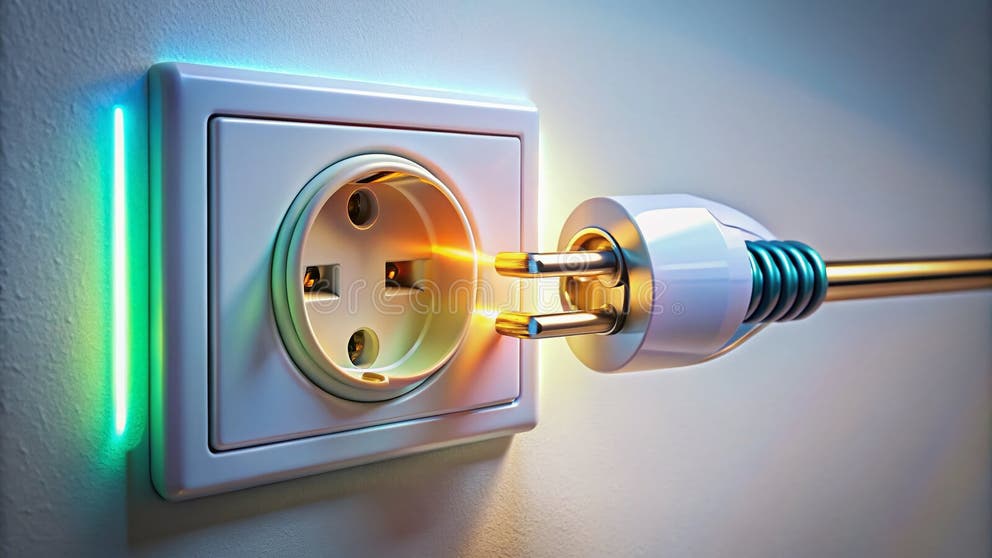 Detailed 3D Render of an Electrical Plug and Socket a CloseUp Look at ...