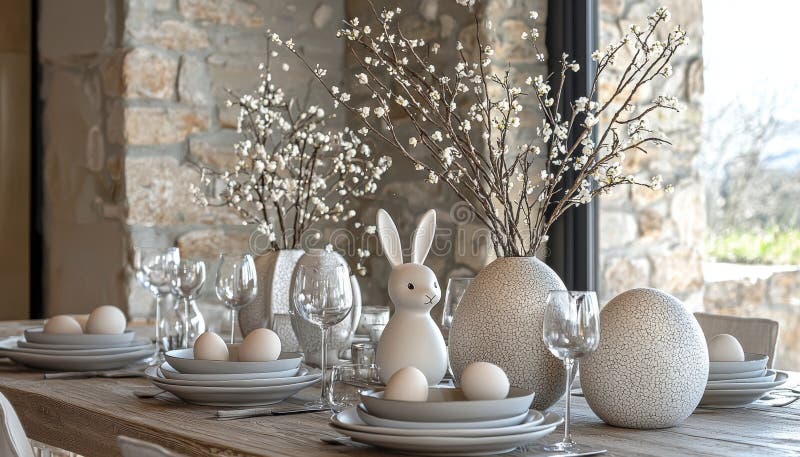 The Meticulously Crafted Easter Table Setting Captures the Essence of ...