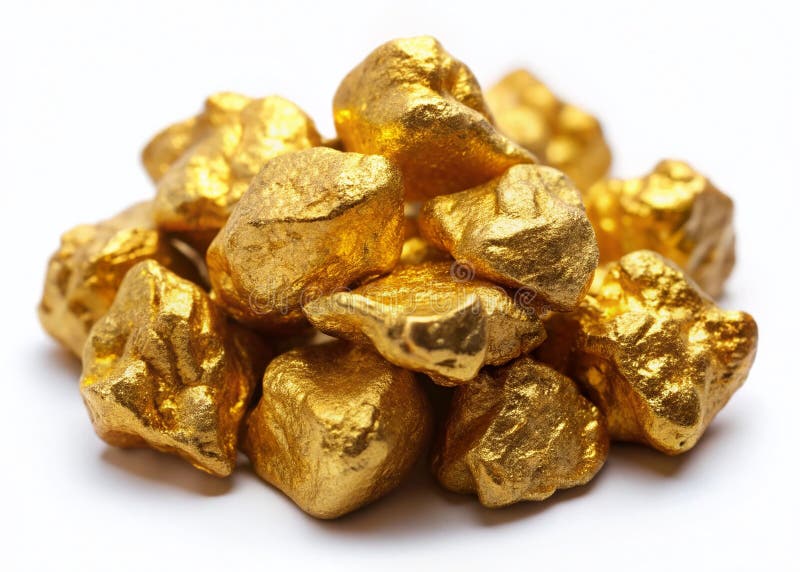 Sparkling Gold Nuggets PNG Premium Quality Isolated Gold Nuggets for ...