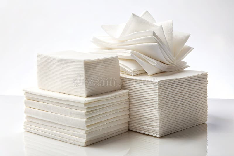 Clean Tissue Stack Minimalist Product Photography for Marketing and ...