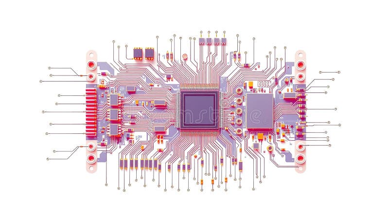 Detailed Electronic Circuit Schematic Diagram for Engineering Design ...