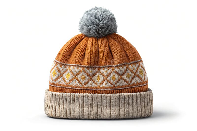 Realistic Winter Wool Hat Mockup a Detailed Visual Asset for Branding ...
