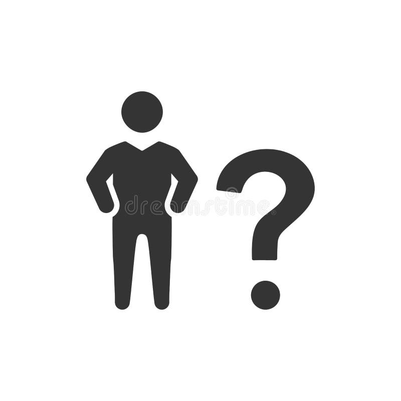 Business question icon stock vector. Illustration of questions - 147233697