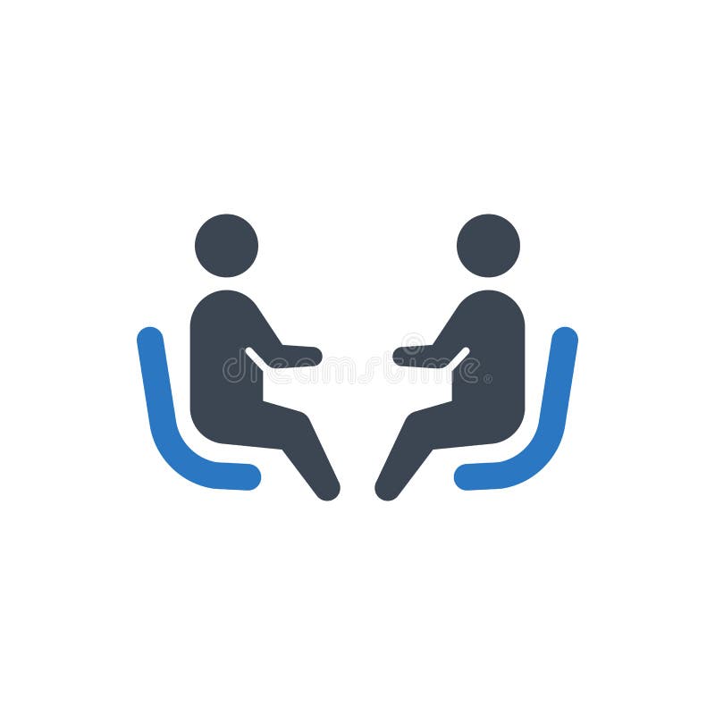 Business talking icon stock vector. Illustration of conversation ...