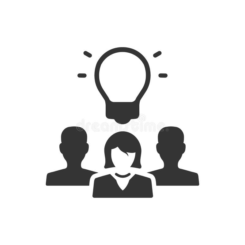 Creative Team Icon stock vector. Illustration of vector - 97805762