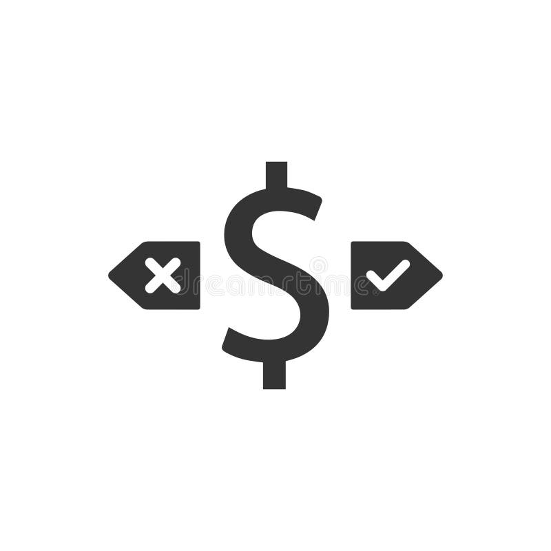 Financial Decision Making Icon Stock Vector - Illustration of choice ... Financial Decision Making Icon Stock Vector - Illustration of choice ...