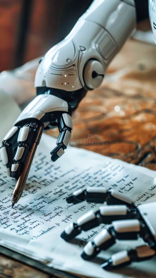 Innovative Robotic Hand Writing Intelligently on Paper Surrounded by ...