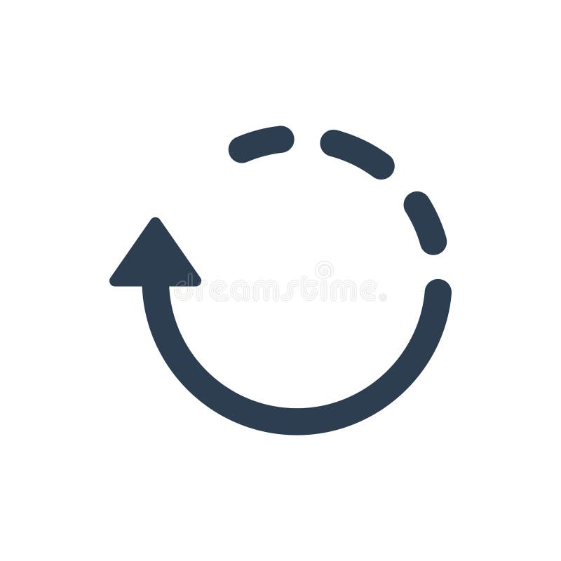 Rotate right icon stock vector. Illustration of back - 123950388