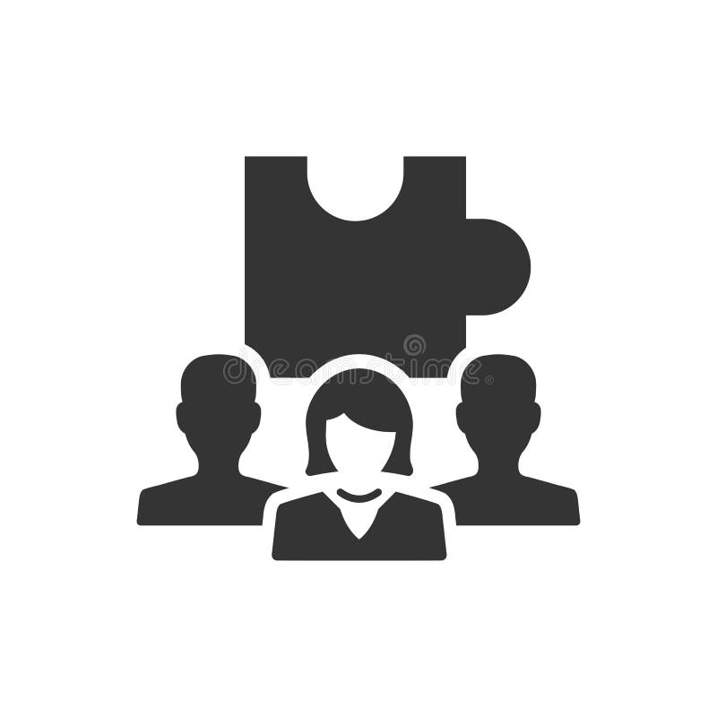 Teamwork, Teamwork Solution Icon Stock Vector - Illustration of ...