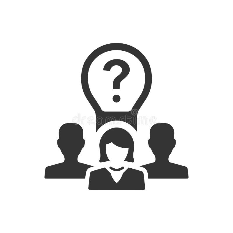 Teamwork Problem Solving Icon Stock Vector - Illustration of team ...