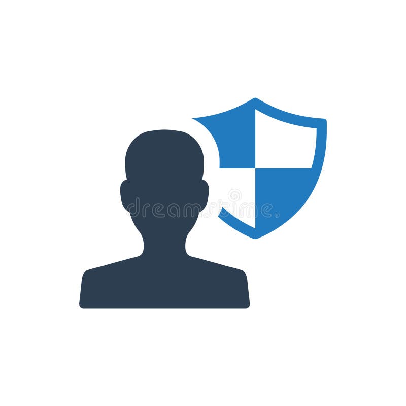 User protection icon stock vector. Illustration of shield - 123950377