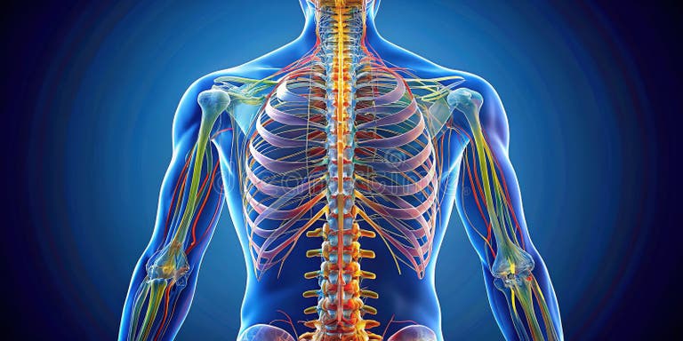 Detailed Human Spine Anatomy Drawing a Comprehensive Visual Guide for ...