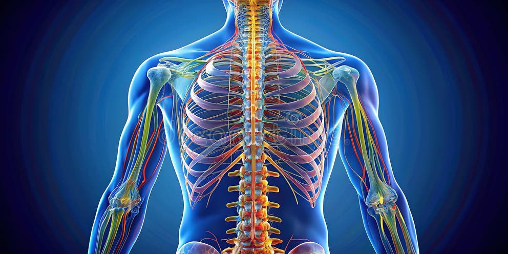 Detailed Human Spine Anatomy Drawing a Comprehensive Visual Guide for ...