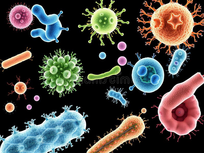 Comprehensive Detailed Illustrations of Bacteria for Microbiology Study ...