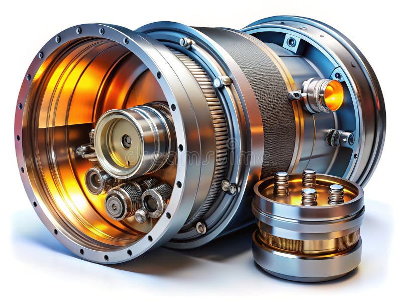 Detailed Closeup of an Industrial Barrel Assembly a HighQuality Image ...